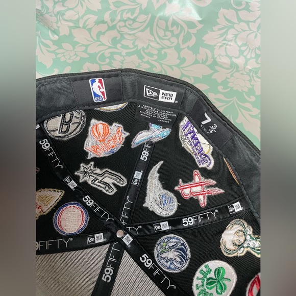 New Era | Accessories | Mens Nba Logo Multi Team Logo Black 59fifty ...